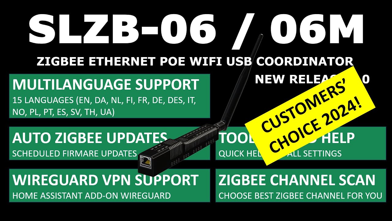 SLZB-06 / SLZB-06M Zigbee POE Ethernet Wi-Fi USB - 2.0 by SMLIGHT for ...