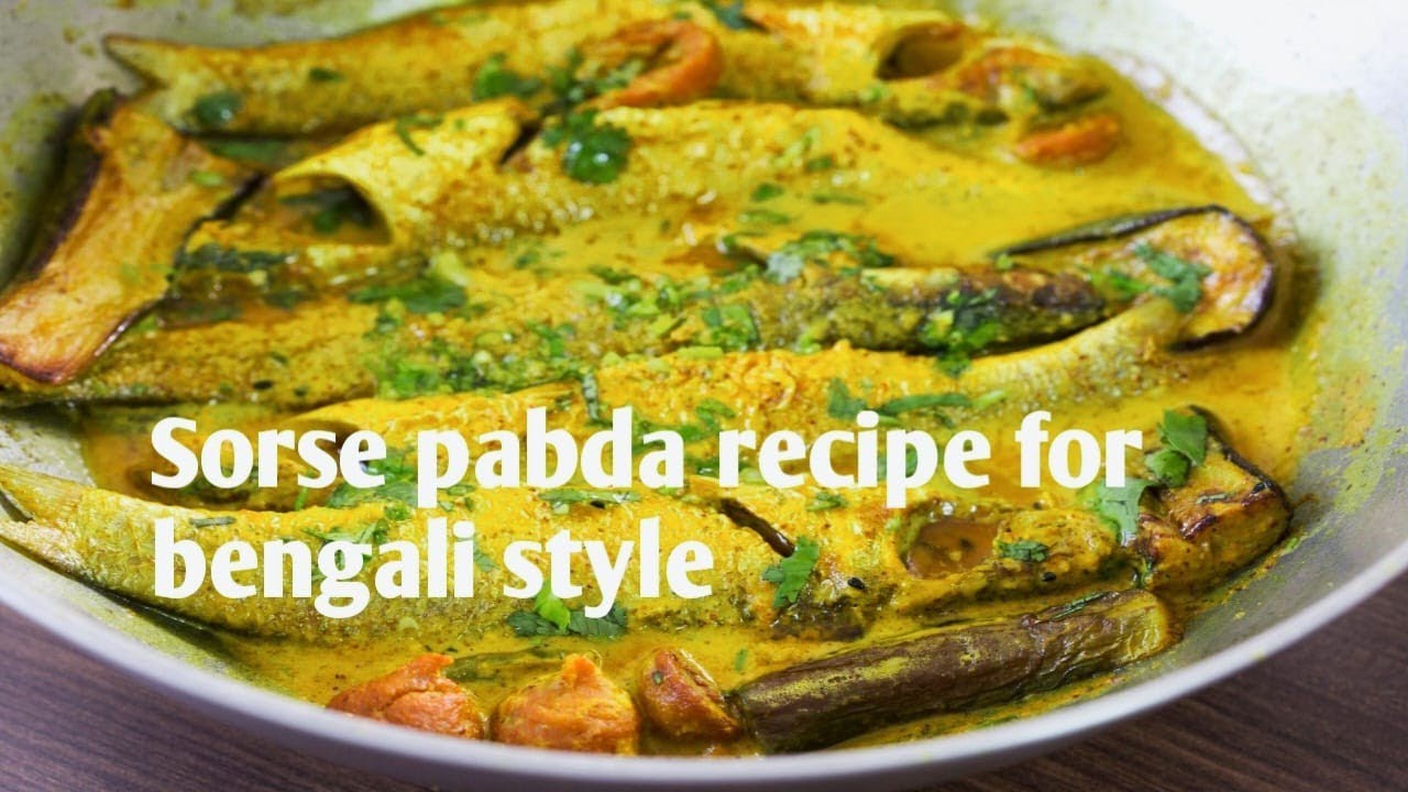 sorse pabda recipe in bengali style || sorse bata diye pabda macher ...