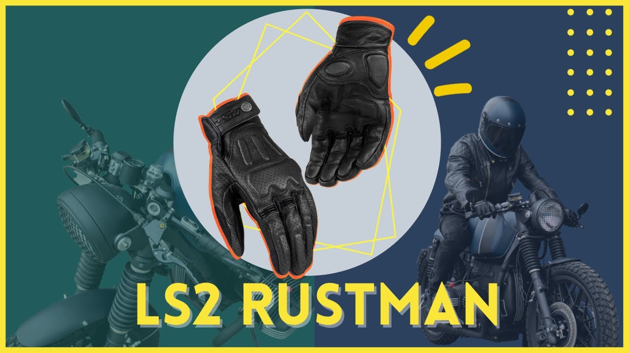 Ls2 Rust man găng tay da 100% phù hợp anh em đam mê dòng xe cổ điển, Harley Davidson, cafe racer ...