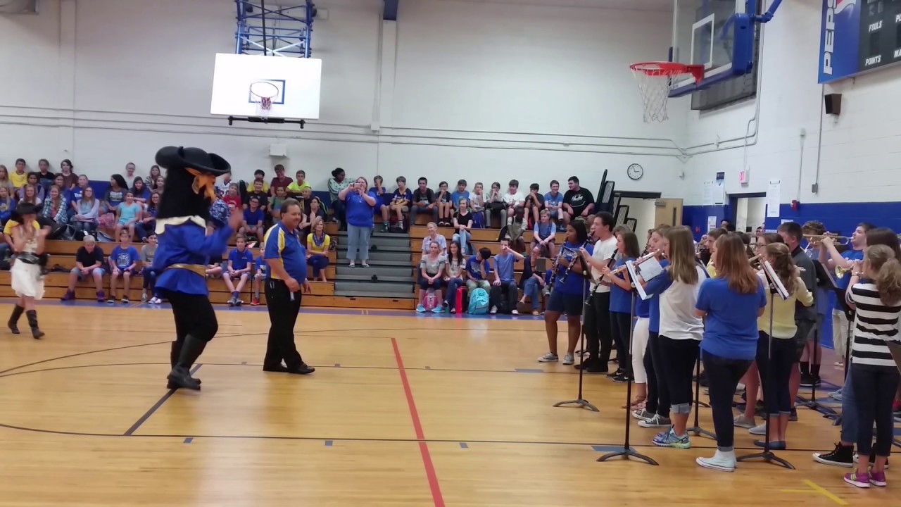 FBMS band at pep rally - YouTube