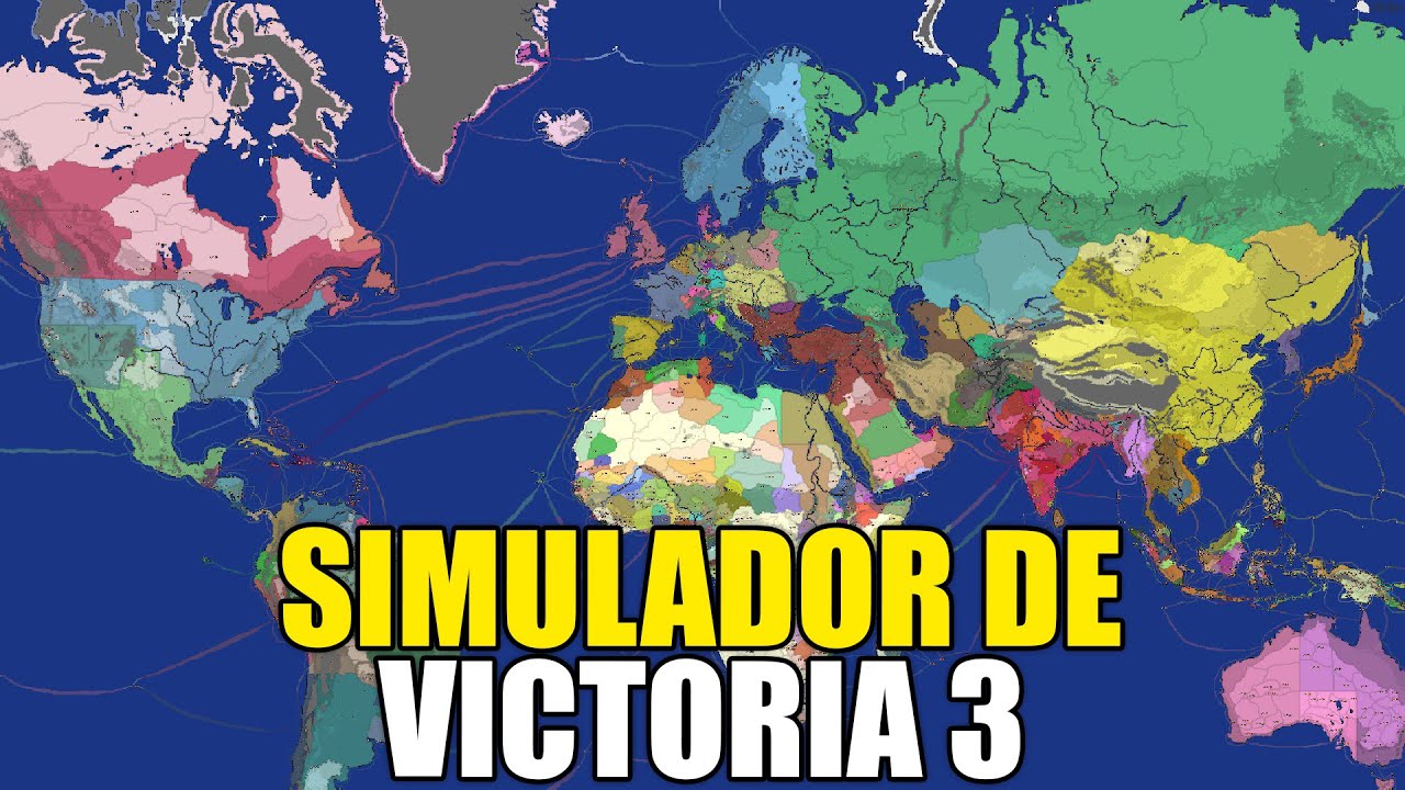 Mapa INCREÍBLE de Victoria 3 en un Simulador de Guerra Mundial - YouTube