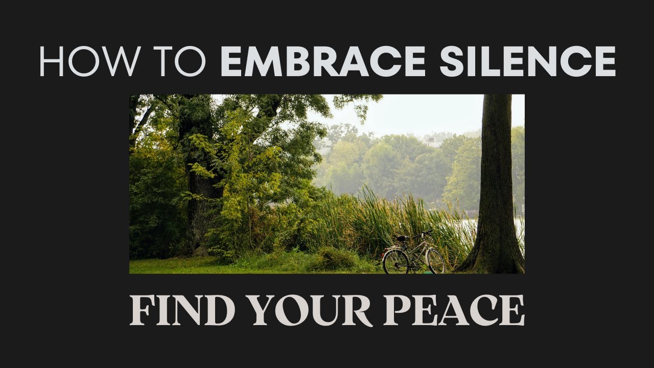 How to embrace silence| Tips and tricks to become a silent man - YouTube