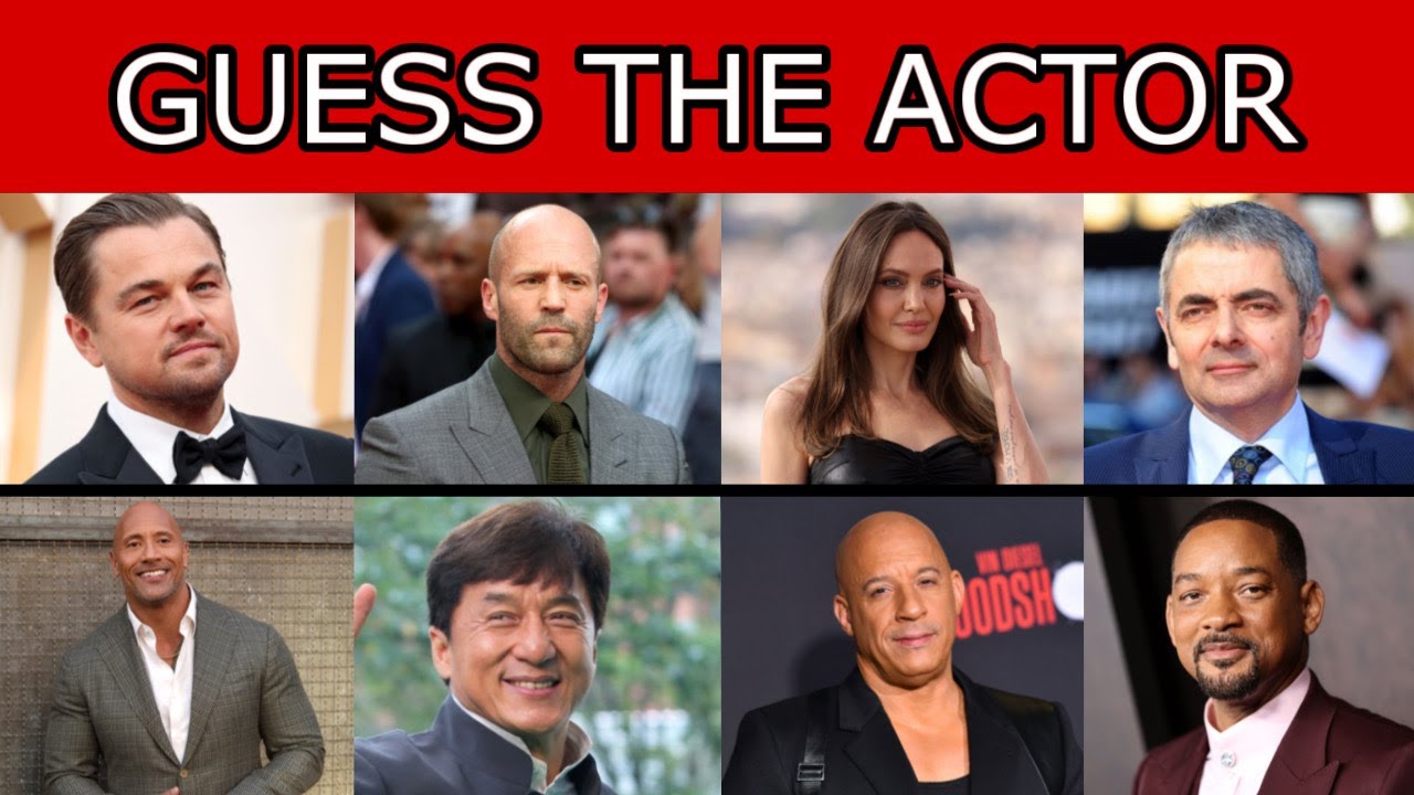 Guess 100 Hollywood Actors in 3 seconds | Actor Quiz - YouTube