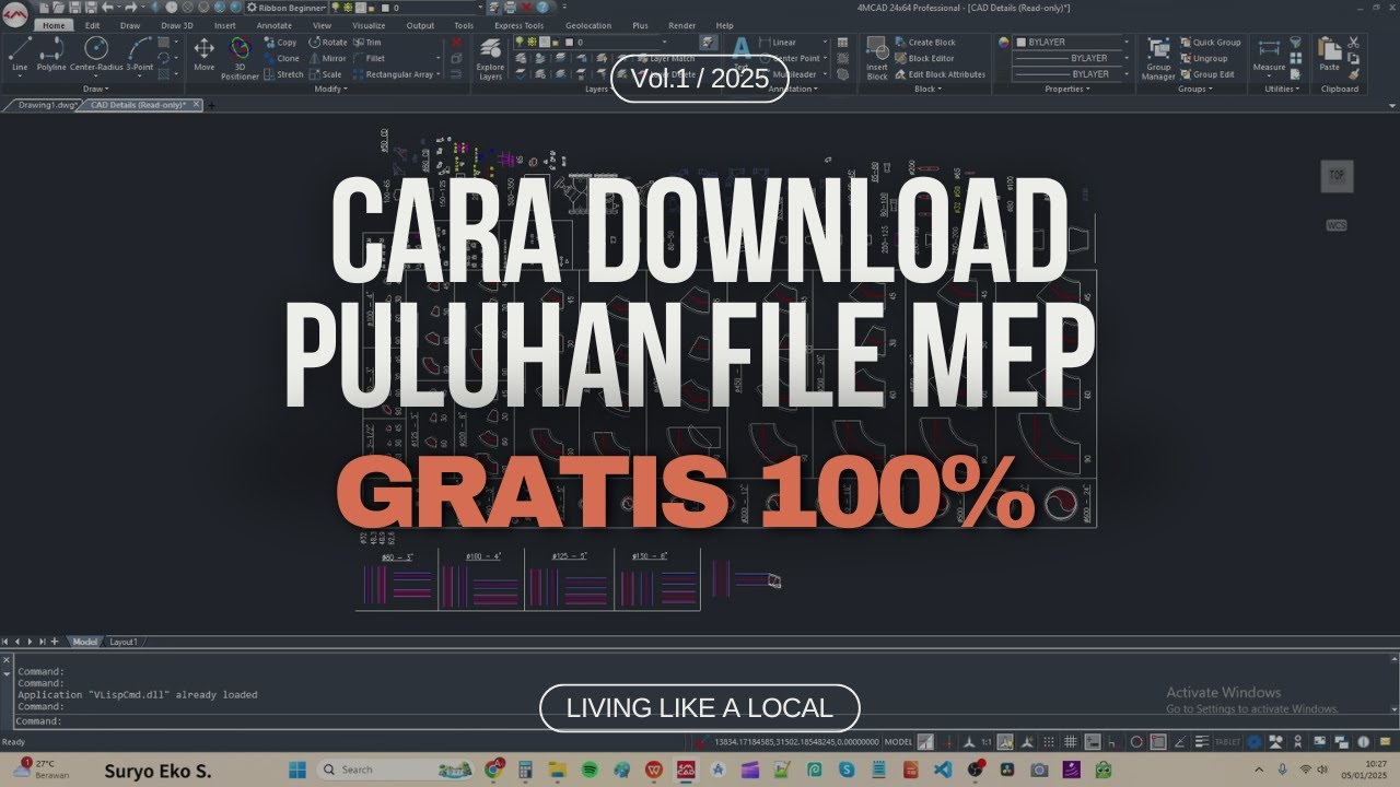 Cara Download Gambar Block MEP Gratis - YouTube