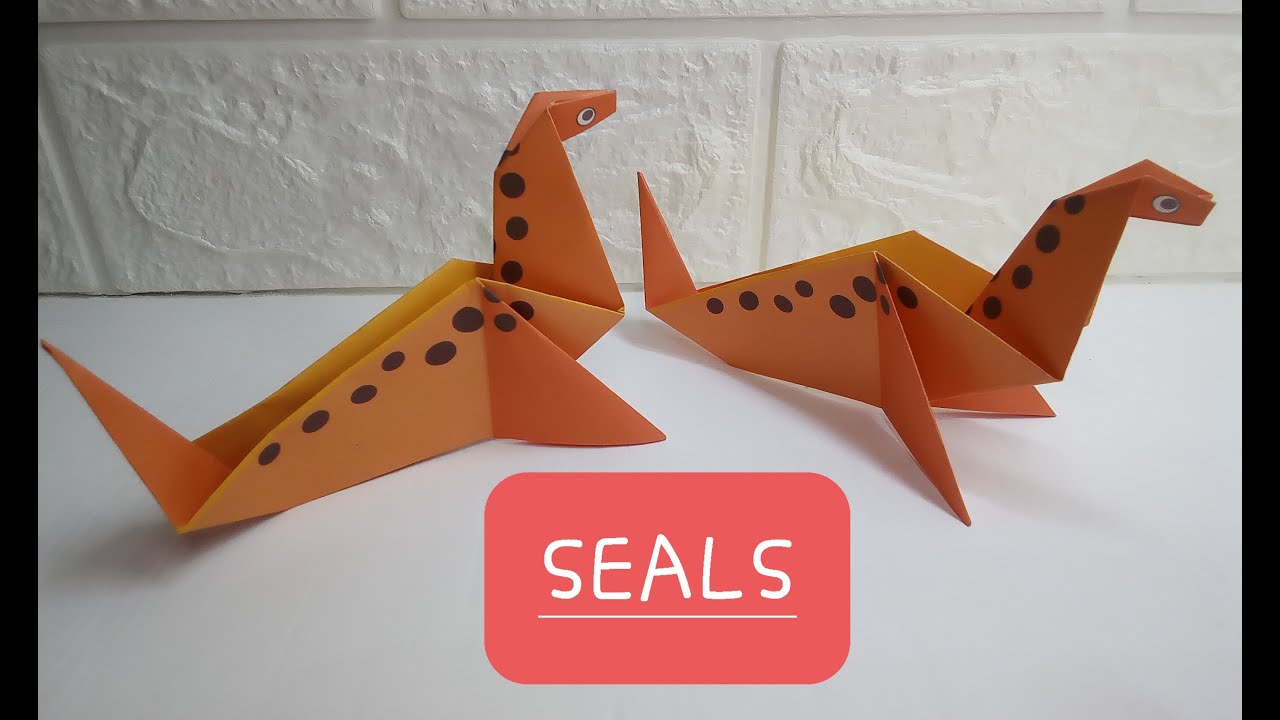 HOW TO MAKE SEALS ORIGAMI | SEA LIONS FOLDING PAPER BY RAINBOHAND - YouTube