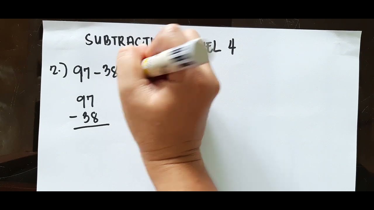 Subtraction Level 4 part 2 - YouTube