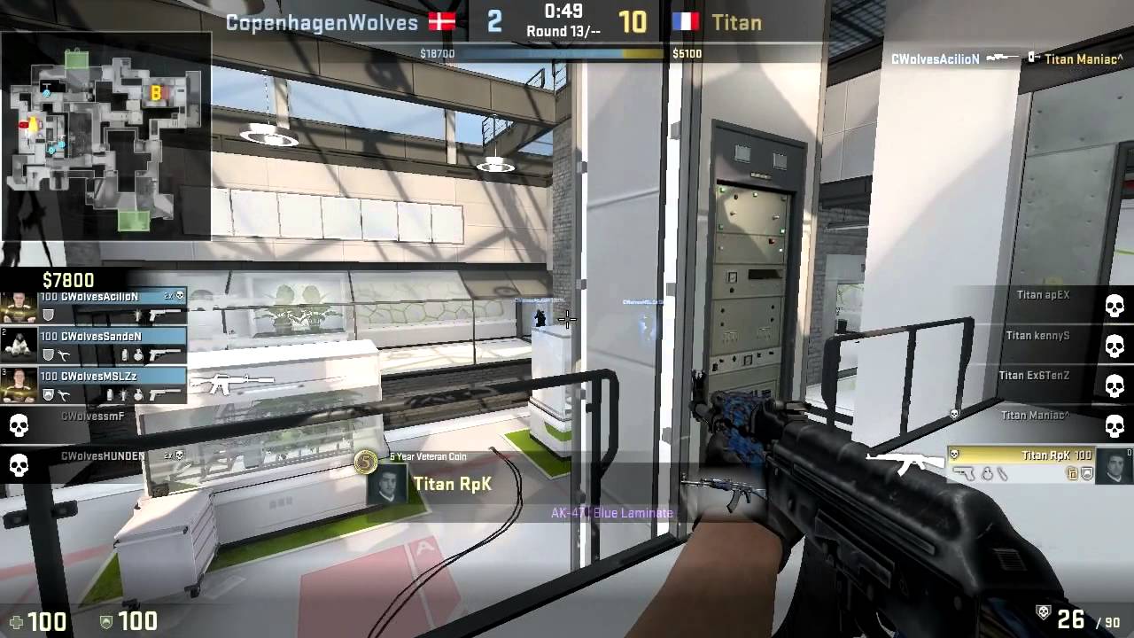 CS:GO de_season POV RpK (25/8) vs CPH Wolves @ ESEA LEAGUE - YouTube