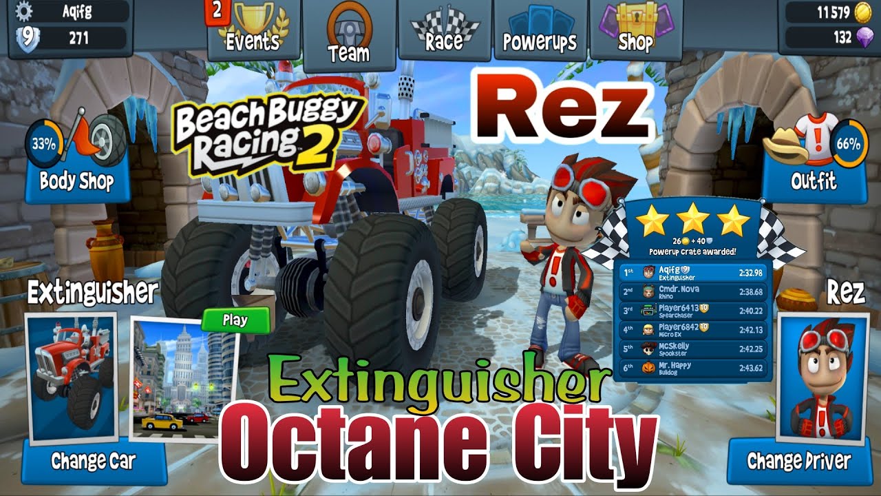 Beach Buggy Racing 2 | Driver Rez | Car Extinguisher | Circuit Octane ...