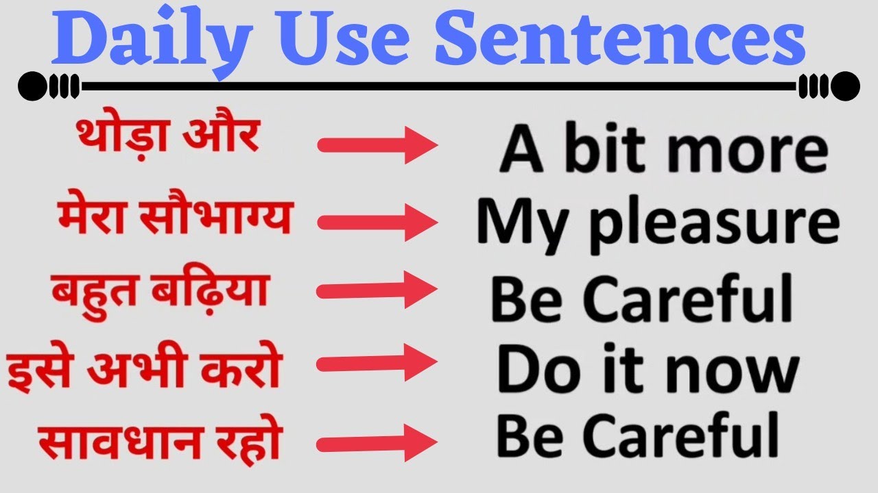 English Speaking Practice | Daily English Sentences | daily use english ...