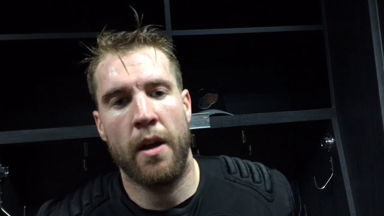 Red Wings' Jared Coreau discusses first NHL shutout - YouTube