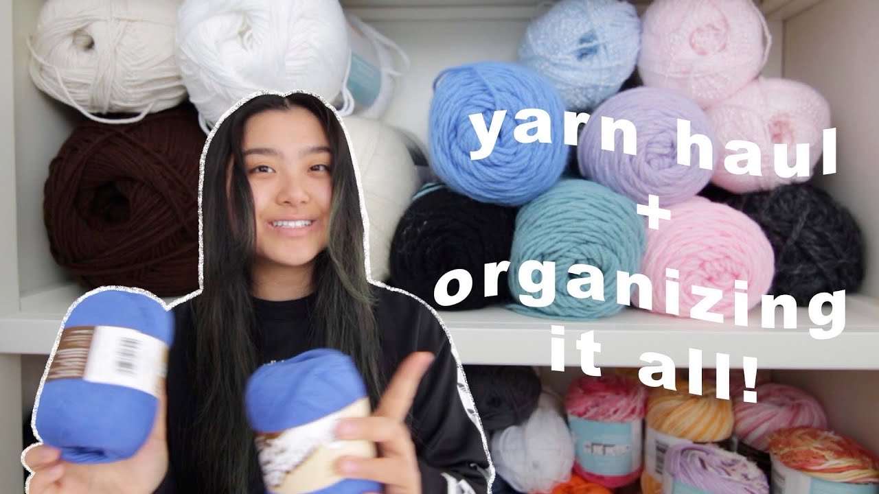 yarn haul + organization | packing orders! - YouTube