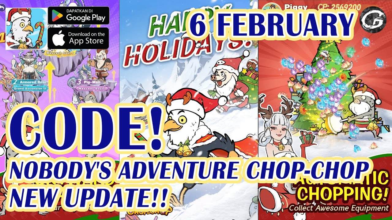 NEW CODE NOBODY'S ADVENTURE CHOP-CHOP GIFTCODES 6 FEBRURY 2024 & HOW TO ...