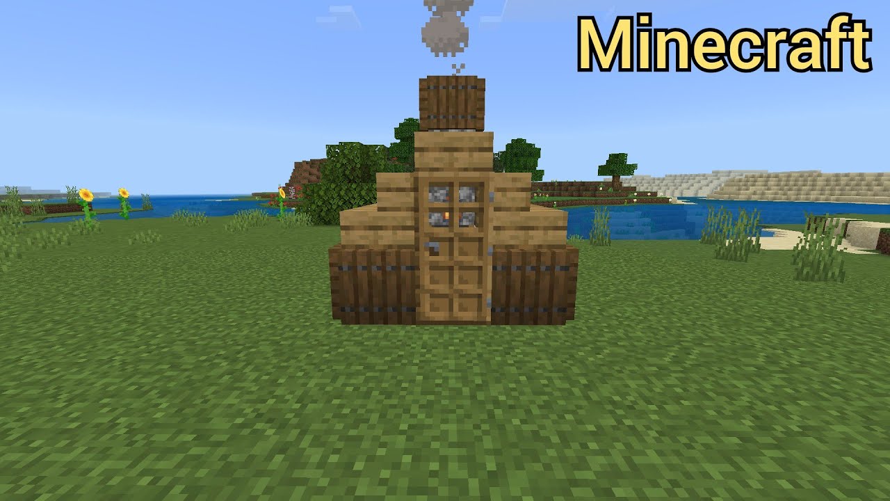 Minecraft : Building Smallest Survival House Step By Step - YouTube