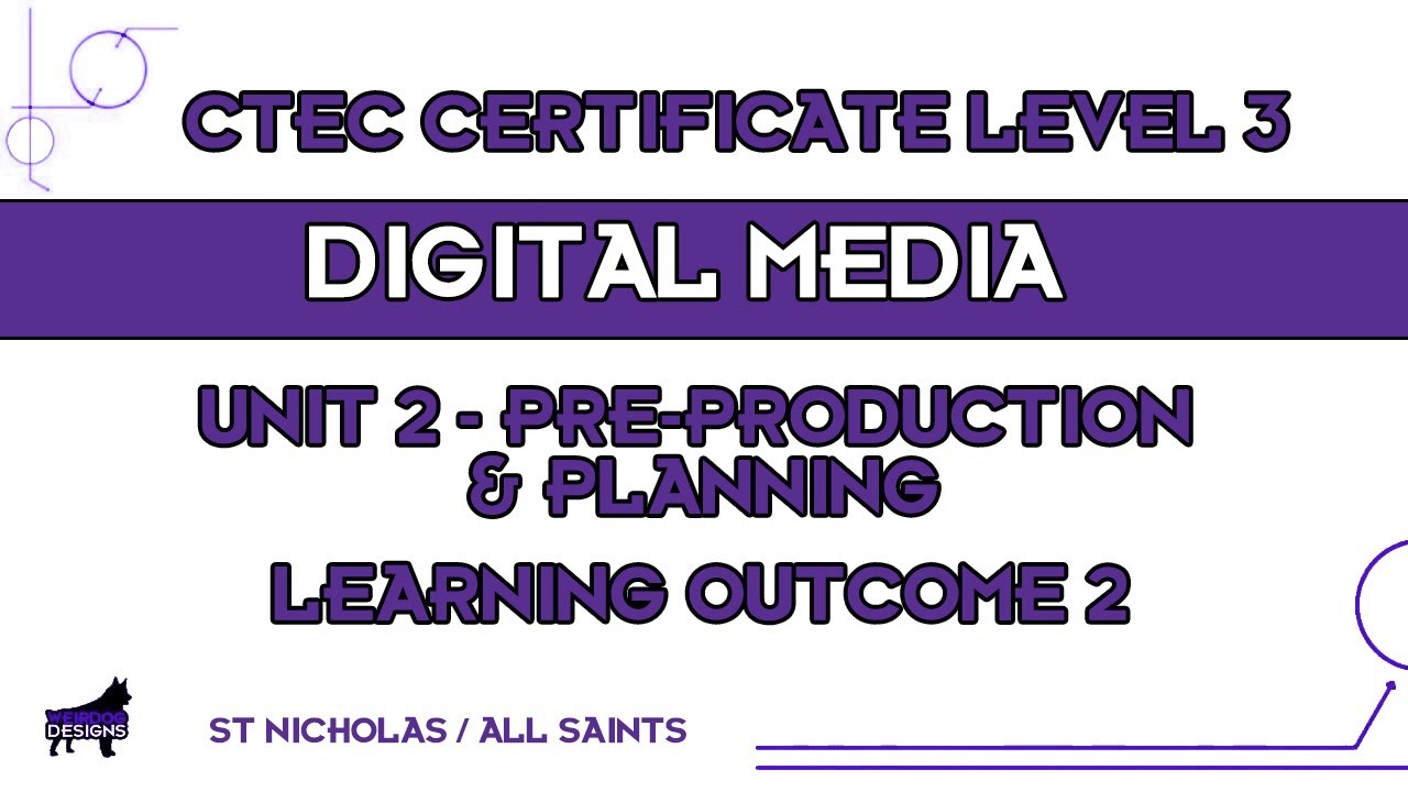OCR Digital Media Level 3 Unit 2 - Learning Outcome 2 - YouTube