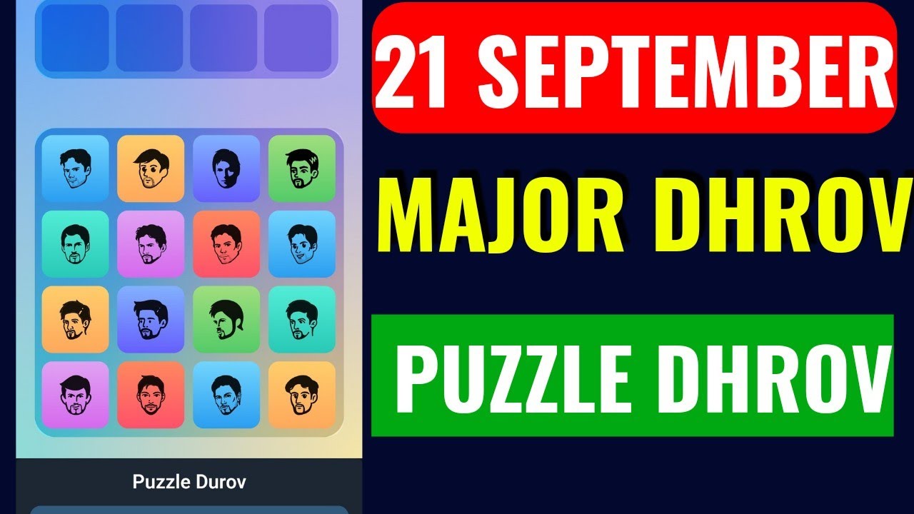 21 September Major puzzle durov | Major Daily combo card 21 September ...