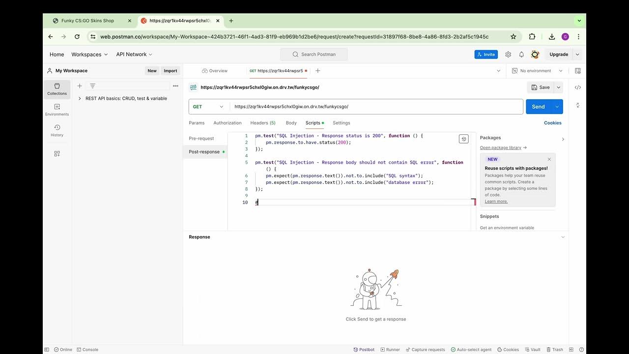Postman Manual Testing for SQL Injection - Website Testing - YouTube