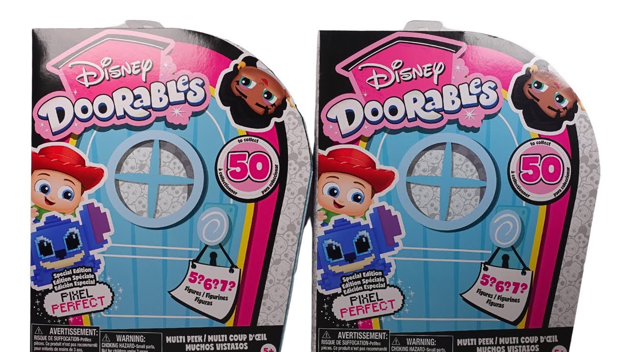 Disney Doorables Pixel Perfect Series 12 Multi Peek Pack Unboxing ...