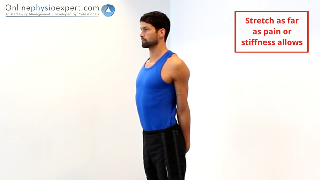 Pec minor muscle stretch - YouTube