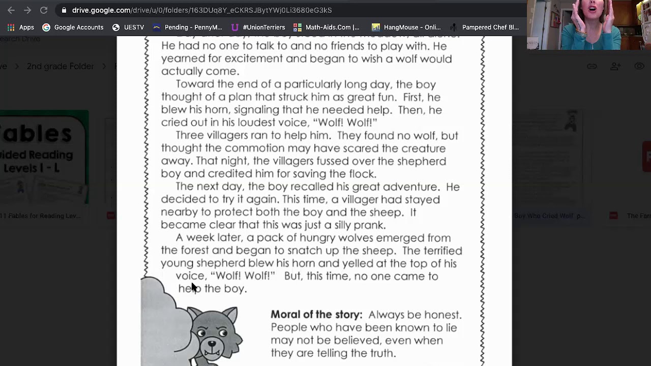 Fable - THE BOY WHO CRIED WOLF read aloud - YouTube