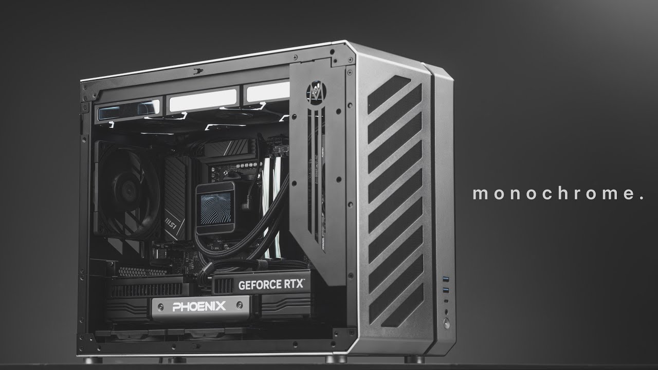 Minimalist Monochrome PC Build - Mechanic Master C34 Pro - YouTube