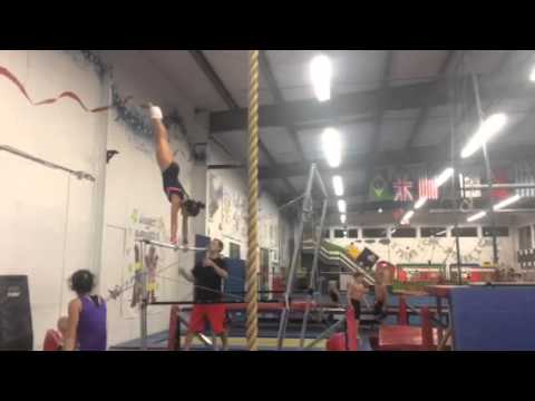 Natalie Horowitz Bars Training September 2015 - YouTube
