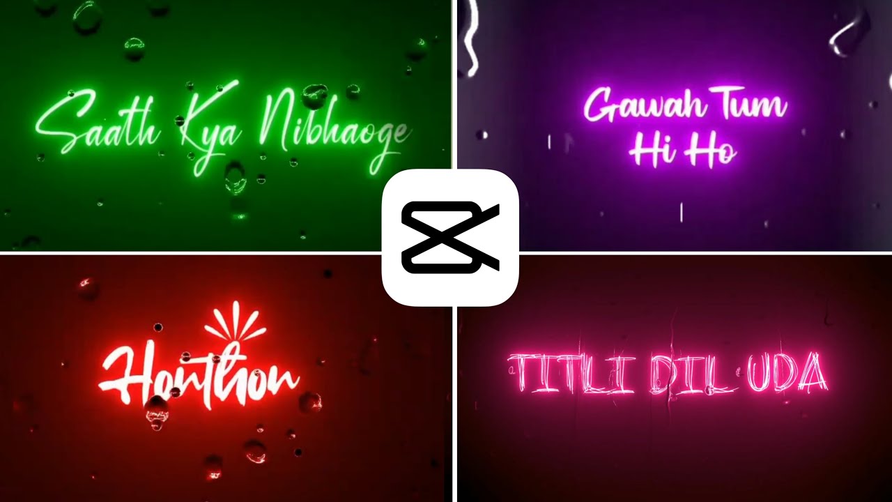 How To Make Glowing Text In CapCut | Capcut Glowing Text Editing | Capcut Video Editor Tutorial ...