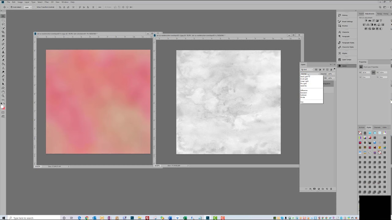 How to Use Watercolor Overlays - YouTube