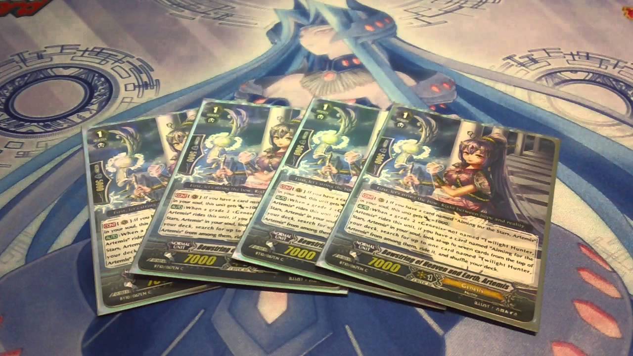 CardFight!! Vanguard Genesis Artemis Deck Profile - YouTube