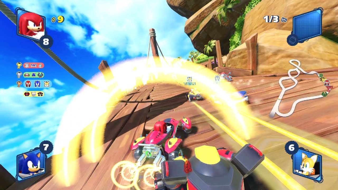 KNUCKLES (Whale Lagoon) Team Sonic Racing (PS5) Team Race! - YouTube