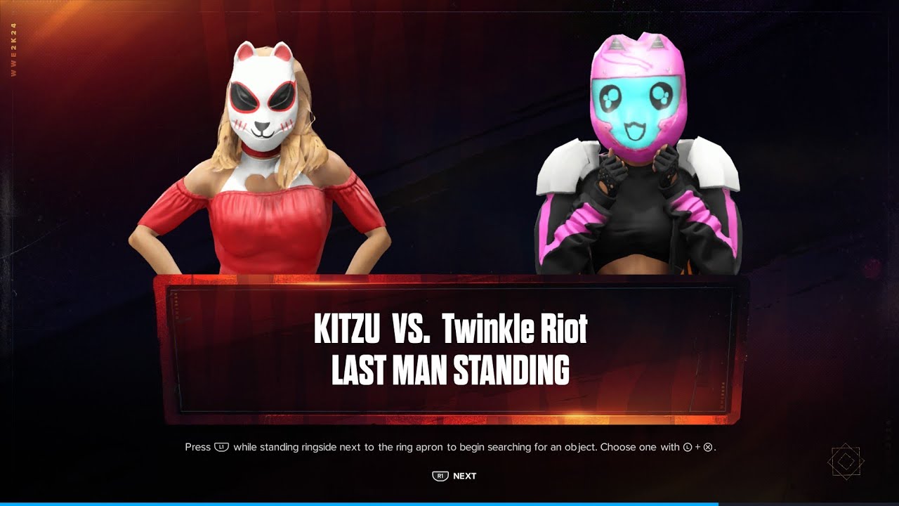 Kitzu vs Twinkle Riot Wwe2k24 - YouTube