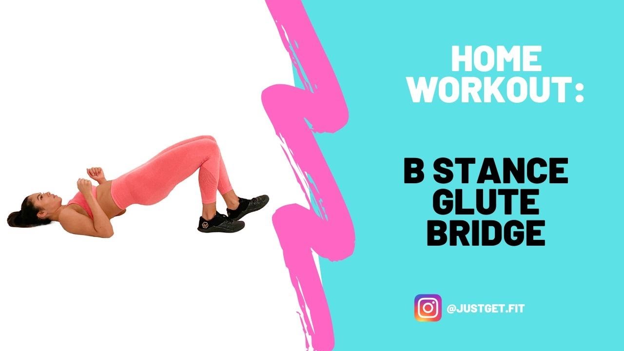 How To: B Stance Glute Bridge - YouTube