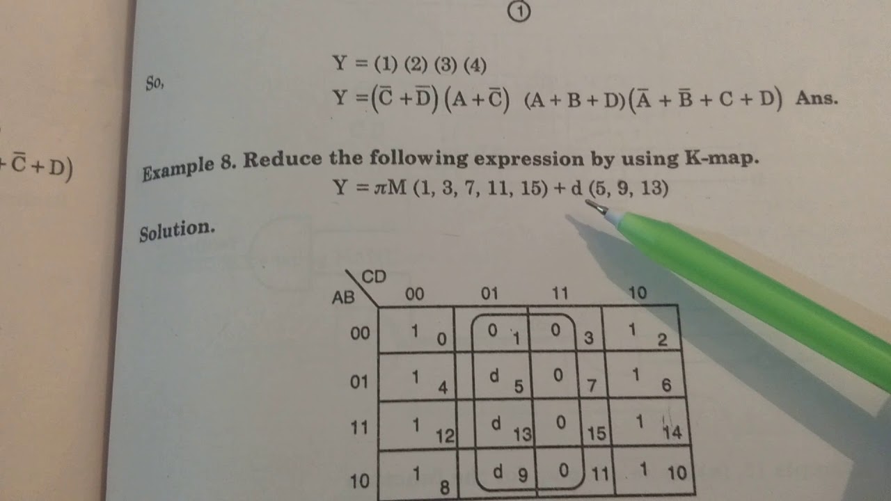 K map for pos with don't care - YouTube