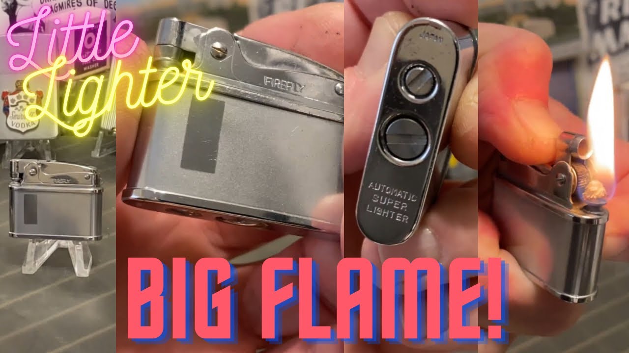 Vintage Very Petite FIREFLY AUTOMATIC SUPER LIGHTER JAPAN Nice ...