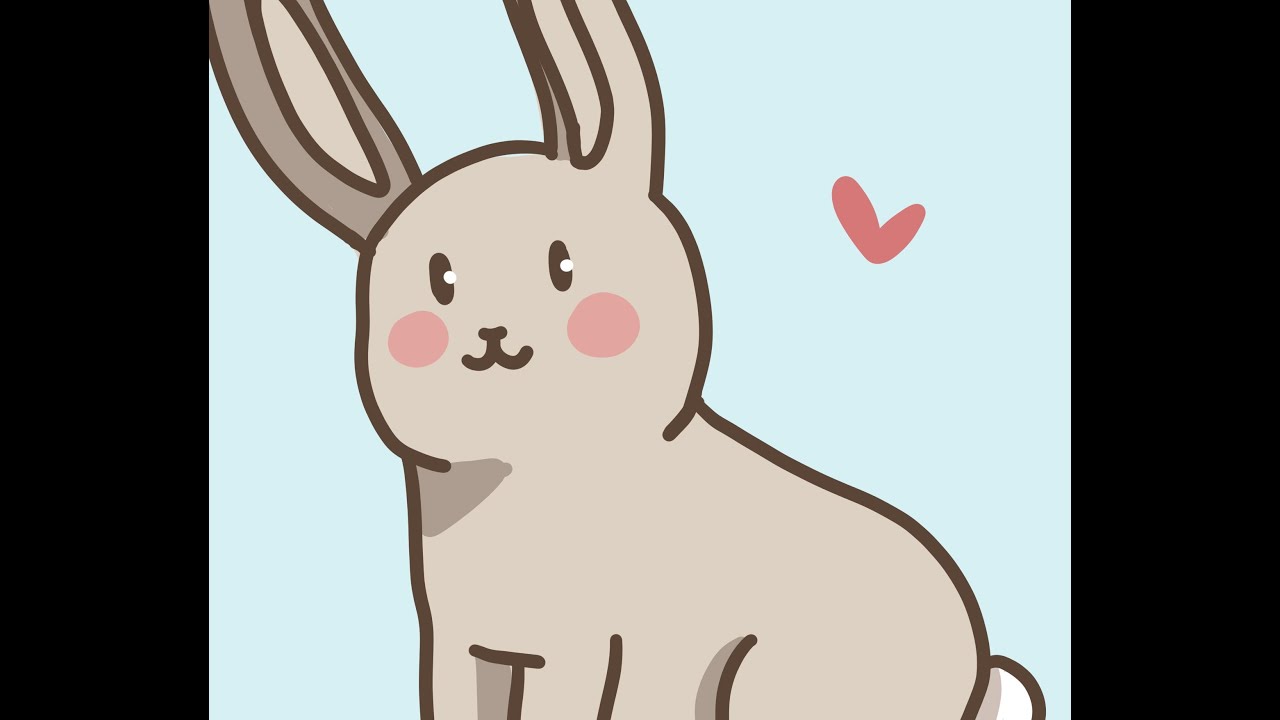 little bunny jumping animation - YouTube