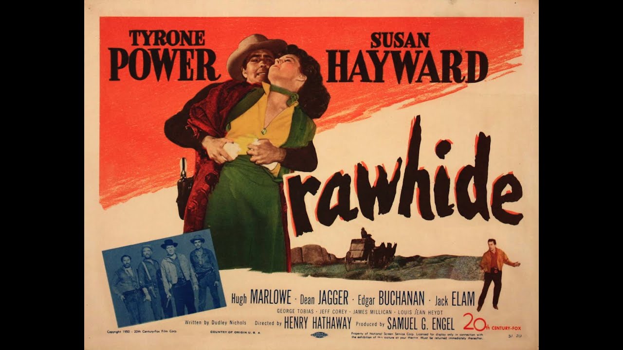 Tyrone Power in "Rawhide" (1951) -The inspiration for Quentin Tarantino's "The Hateful Eight ...