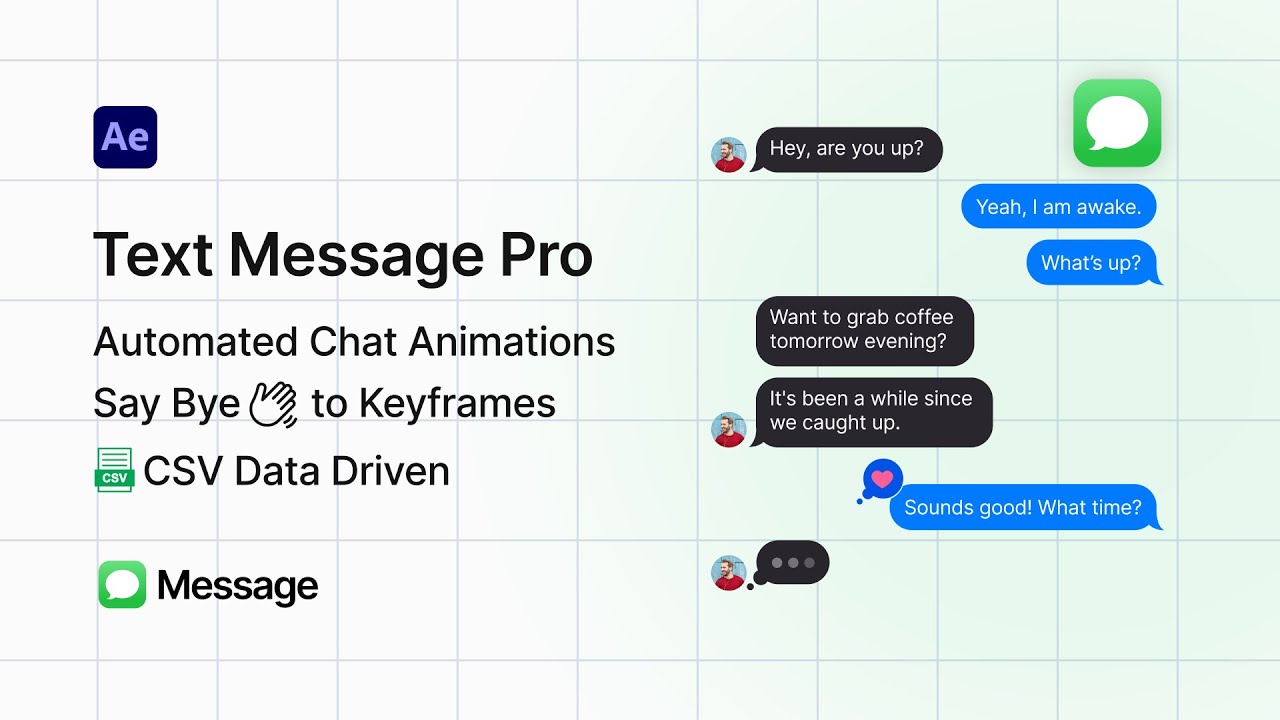 iPhone Text Message After Effects Template - YouTube