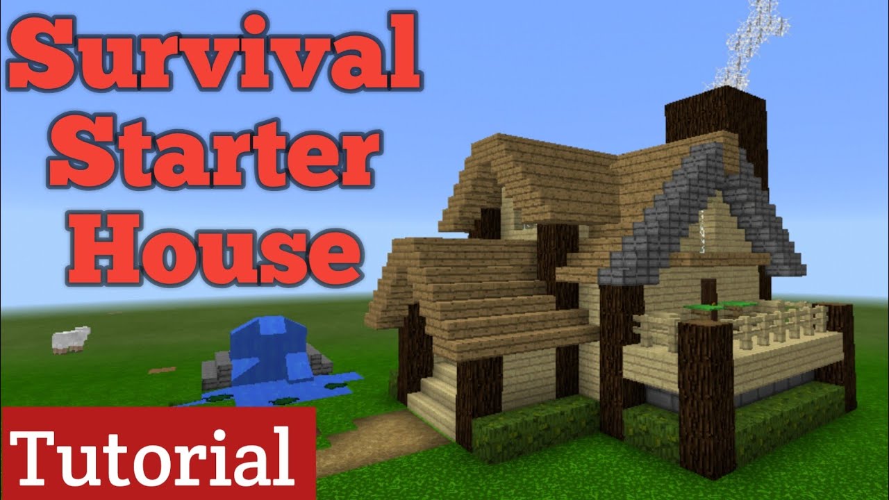 How to Build A cool and EASY To Make SURVIVAL STARTER HOUSE in ...