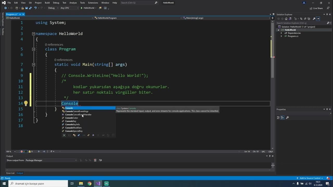 4) Hello World Uygulaması - YouTube