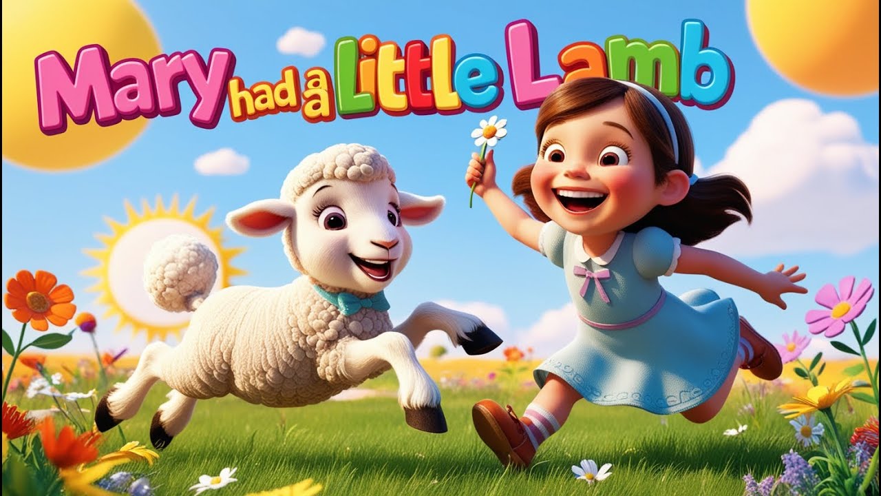 Mary Had a Little Lamb | Classic Nursery Rhyme for Kids | Animated ...
