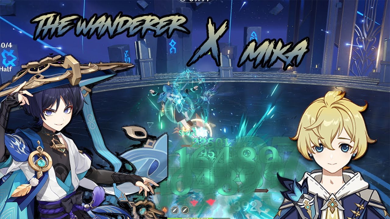 The Wanderer C6/R5 And Mika 60% Attack Speed Team Abyss Floor 12 ...