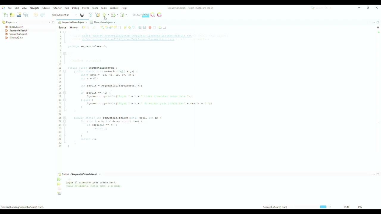 Algoritma Sequential Search And Binary Search Youtube