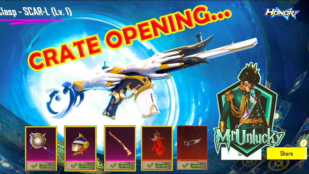 SCAR-L FOLLY’S CLASP CRATE OPENING | BGMI | #bgmi - YouTube