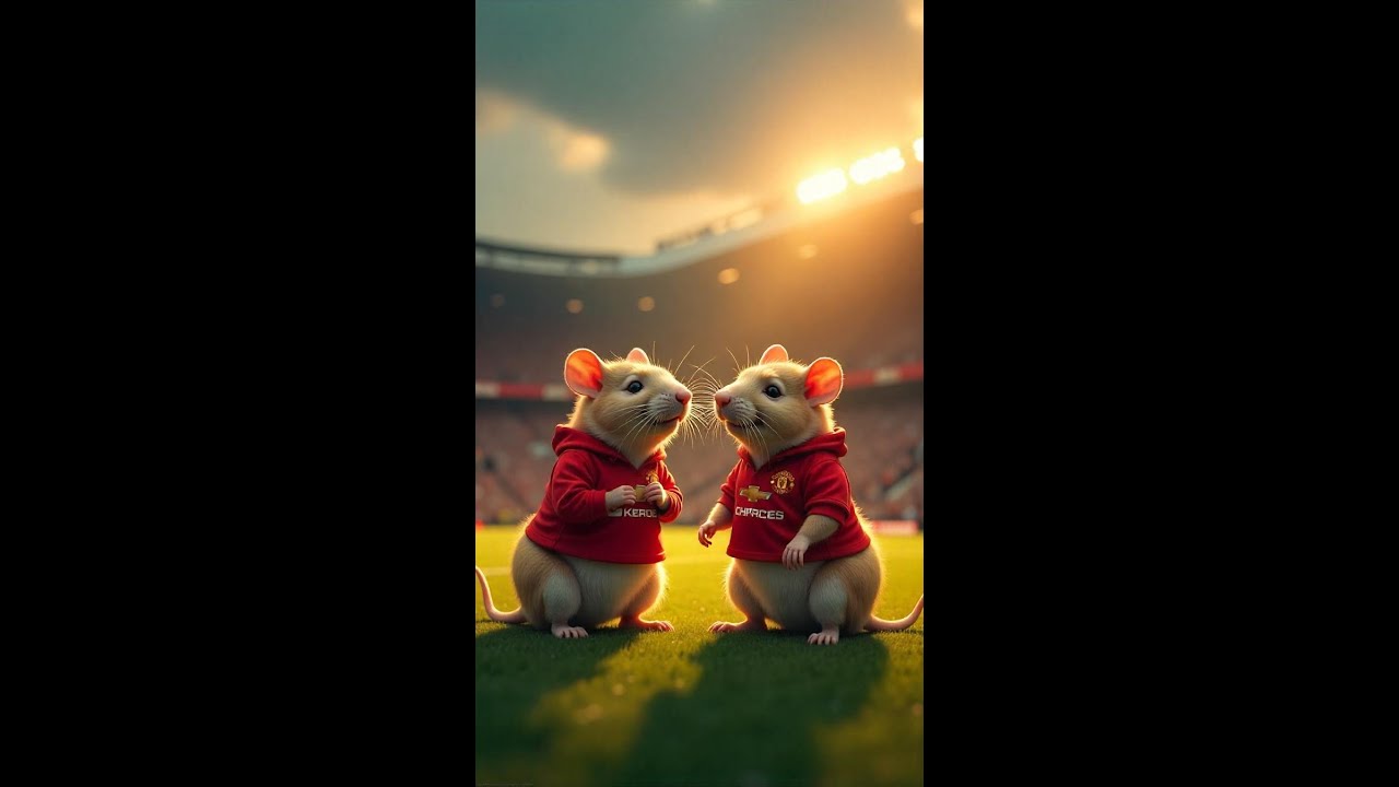 🔥 Dancing Rat in a Manchester United Jersey! 🐭⚽ | Fun at Old Trafford ...