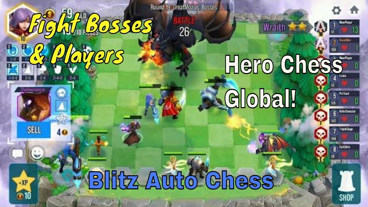 Hero Chess Global Release Gameplay: Fast Auto Chess vs Bosses & Players ...