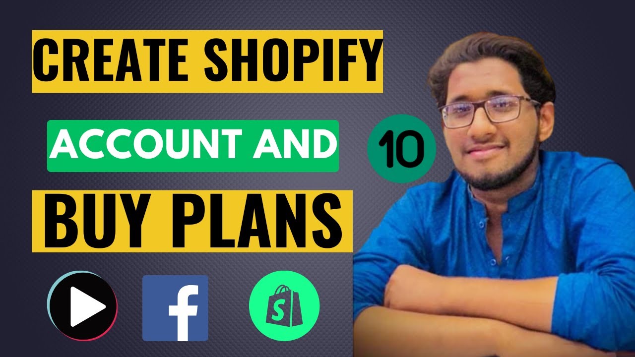 How To Setup Shopify Account And Buy Plans | Start Shopify With 1 ...