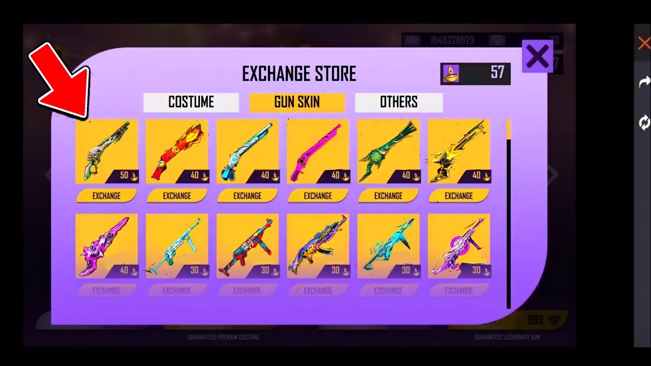Free 8 Gun skins m1887🔥😎poor Adam I Got free all skins m1887😱🎁Freefire ...