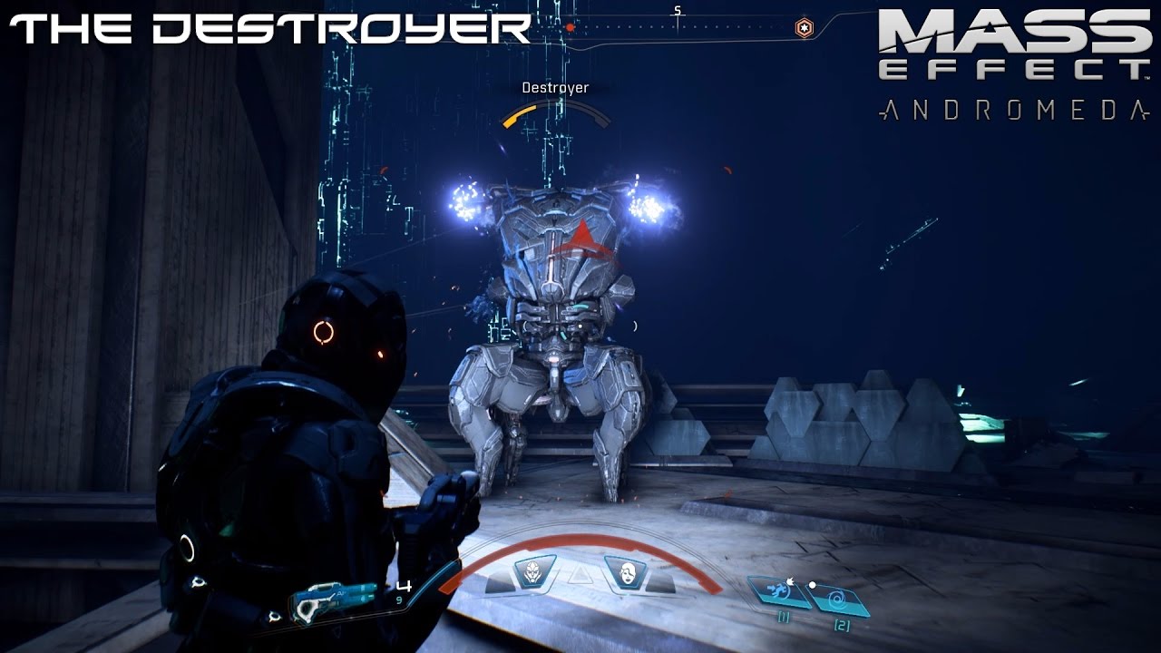 Mass Effect: Andromeda - Destroyer fight (planet Havarl) - YouTube