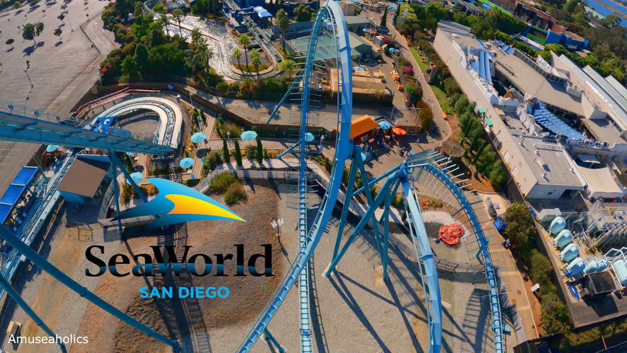 Emperor Dive Coaster 4k Onride POV | Seaworld San Diego | Amuseaholics ...