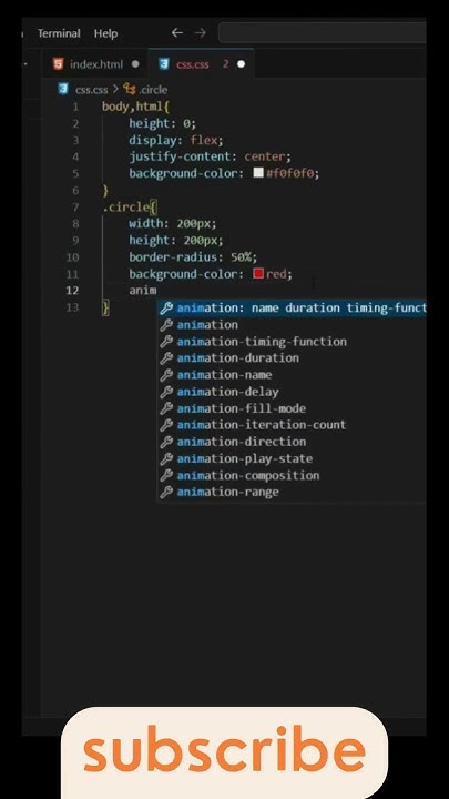 2d Color Code Circle Html Css Tutorial For Beginner Css Html Youtube