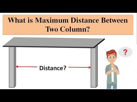 Maximum Distance Between Two Column || Minimum Size of Column and Beam 2024 - YouTube